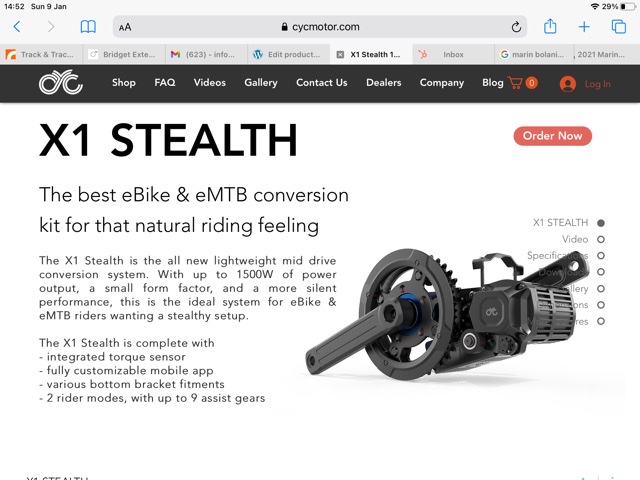 CYC STEALTH 1500watt 68-83mm motor kit. | Venture Scooters